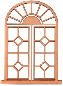 LITTLE BIRDIE MDF Arch Window 6 Inch X 8 Inch 2mm Diamond 1 pc - MDF ...