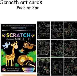 Extraposh Scratch Art Cards Magic Colouring Art Scratch Cards, Scratch ...