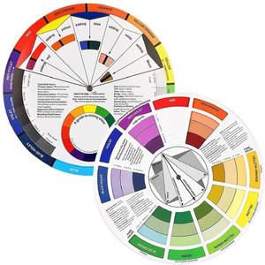 BM RETAIL 9.25 inch Big Color Wheel Card A Color Mixing Guide for ...