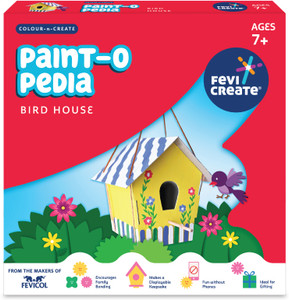 Fevicreate Make Your Own Bird House |DIY Art ,Craft Set for 7 Years ...