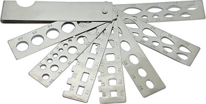 HAMMER MAN Diamond Gemstone Stone Gauge Measuring Gauge Fan Gauge 7 ...