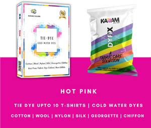 KADAM Tie Dye Colour Sachet | Hot Pink | 25g Pack | Tie Dye Colors ...