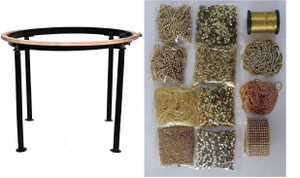 rawzone Aari Work Materials Combo Embroidery ,Items Full Kit (16 inch ...