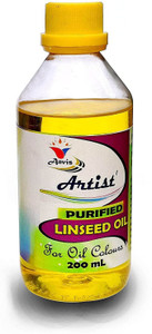 ANVIS Artist Purified Linseed Oil, (Yellow) Oil Medium Price in India ...