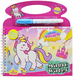 Flipkart.com | PW PENCILWALA Magic Water Coloring Book,Unicorn Magic ...