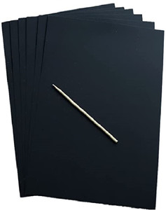 Flipkart.com | MOREL A4 SIZE PACK 2 SCRATCH DRAWING PAPER 20 SHEET WITH ...