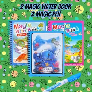 Flipkart.com | AirSoft Magic Water Book For Kid Drawing Reusable Water ...