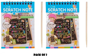 Flipkart.com | PRIMEFAIR Stationery Scratch Art Notebook Kids Rainbow ...