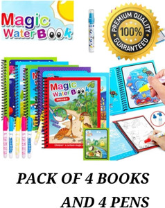 Flipkart.com | Mira Farmcraft Pack of 4 Reusable Magic Water Pen Book ...