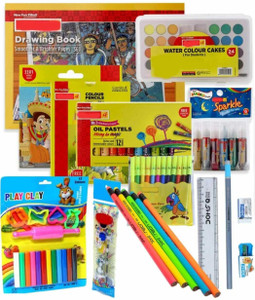 Flipkart.com | YAKONDA Colouring Series-Art Set stationery hobby kit ...