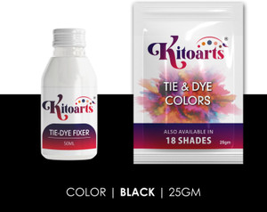 Flipkart.com | Kitoarts Black Dye for Jeans 25 Gram, Fixer 50 Ml ...
