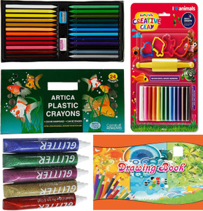 Flipkart.com | YAKONDA Moulding Clay/Artica Plastic Crayons/Art Set ...