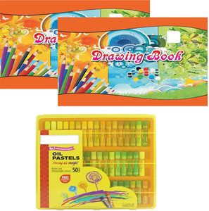 Flipkart.com | YAKONDA Drowing Book Kit/Oil Pastel Kit/Colouring kit ...