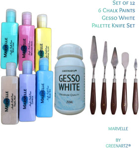 Flipkart.com | GREENARTZ Beginner's Chalk Painting Art Set with Gesso ...