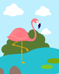 Flipkart.com | Mini Monet Flora-Flamingo-007-FF - Art Set