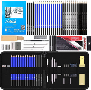 Flipkart.com | Corslet 47 Pieces Pencil Kit Professional Graphite ...