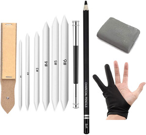 Flipkart.com | ArtKraft White Paper Stumps with Sand Paper or Pencil ...