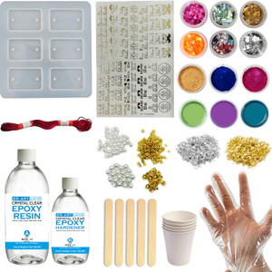 Flipkart.com | SS Art Land DIY Resin Art 6 in 1 Rectangle Rakhi Kit ...