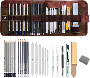 Flipkart.com | Definite 24pc Artline Sketching/Drawing Pencil Set with ...