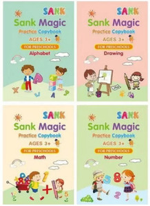 Sank Magic Practice Copybook Ages 3+for Preschoolers, Number Tracing ...