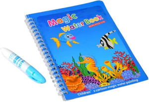 Flipkart.com | HVG TRADERS Magic Water Coloring Doodle Book & Magic Pen ...