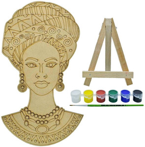 Flipkart.com | Justkraft Pre Marked MDF Native African Woman Cutout ...