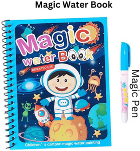 Magic Water Coloring Book, Magic Water Drawing Book Reusable Water ...