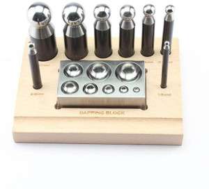 Flipkart.com | HAMMER MAN Dapping Set of 8 (6mm to 27mm) with Wooden ...
