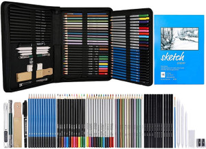 Flipkart.com | Corslet 71-Pieces Drawing Sketch Pencils Art Set Art ...