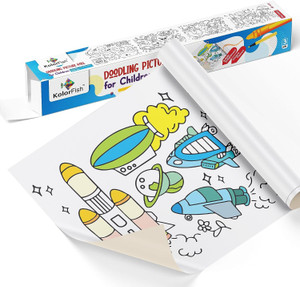 Flipkart.com | KolorFish Coloring Re-Stick Drawing Paper Roll for Kids ...