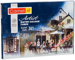 Flipkart.com | Camel Camlin Artist 5ml Watercolor Tube set - 24 Shades ...