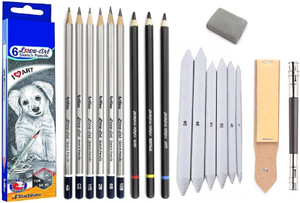 Flipkart.com | ChiggiWiggi 6 Artline Pencil Set and Sketch Drawing ...