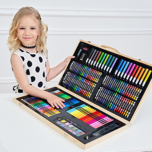 Flipkart.com | Da Novira Portable Art Kit 180 Pieces in Wooden Box ...