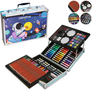 Flipkart.com | KELOSK Space Big Color Box for Girls 145pcs Professional ...