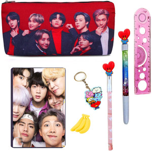 Flipkart.com | Neel BT-21 BTS School Stationery Gift Set for Kids-Diary ...