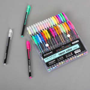 Flipkart.com | MGS 36 PCS Neon Color Gel Pen Set, Glitter, Metallic Pen ...