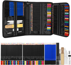 Flipkart.com | ESSENZA 72 Pieces Sketching Kit for Artists, Drawing ...