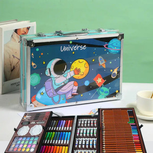 Flipkart.com | CRAFTY CUDDLE Space Suitcase Color Set for Drawing ...