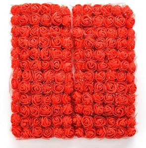Arushi Fashion Artificial Foam Rose Flowers (Pack of 144 pieces/ 12 ...