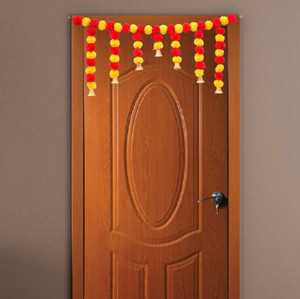 well art gallery Marigold Flower Toran For Puja Room and Door Entrance ...
