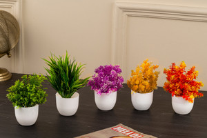 Ryme Small Size Pack Of 5 Bonsai Wild Artificial Plant with Pot Price ...