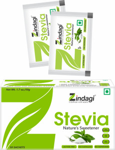 Zindagi Stevia Sachets - 100% Natural Sweetener - Pure Stevia Sugar ...