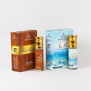 High Octane Ruh-E-Chandan & Ice Blue Attar Combo 6X2ml Long-Lasting ...
