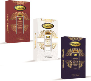 Navroz Luxury Attar For Men & Women- Combi Pack (Musk, White Oud, Musk ...