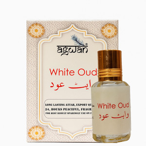 Agwan White Oudh Attar – Strong Masculine Scent, Long-Lasting & Alcohol ...