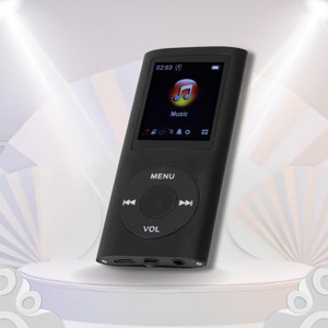 DRUMSTONE Black Long MP4 Player Compact High-Resolution Media Player ...