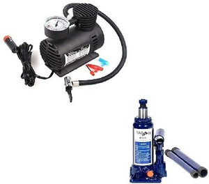 Saleshop365 Car Special Combo - 2 Ton Hydraulic Jack + Air Compressor ...