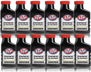 STP SYNTHETIC OIL TREATMENT for petrol and diesel engines : Pack of 12 ...