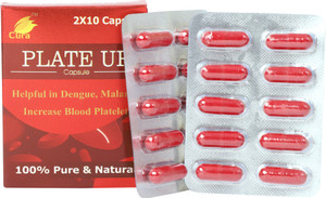 Cura PLATE UP AYURVEDIC CAPSULE FOR INCREASE BLOOD PLATELET & HELPFUL ...