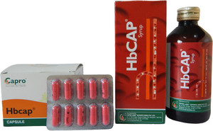 CAPRO HbCAP CAPSULE -100 CAPSULE AND HbCAP Syrup-200 ml (2 Items in a ...